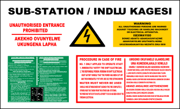Substation Safety Sign – Stanger Car Plates & Signs